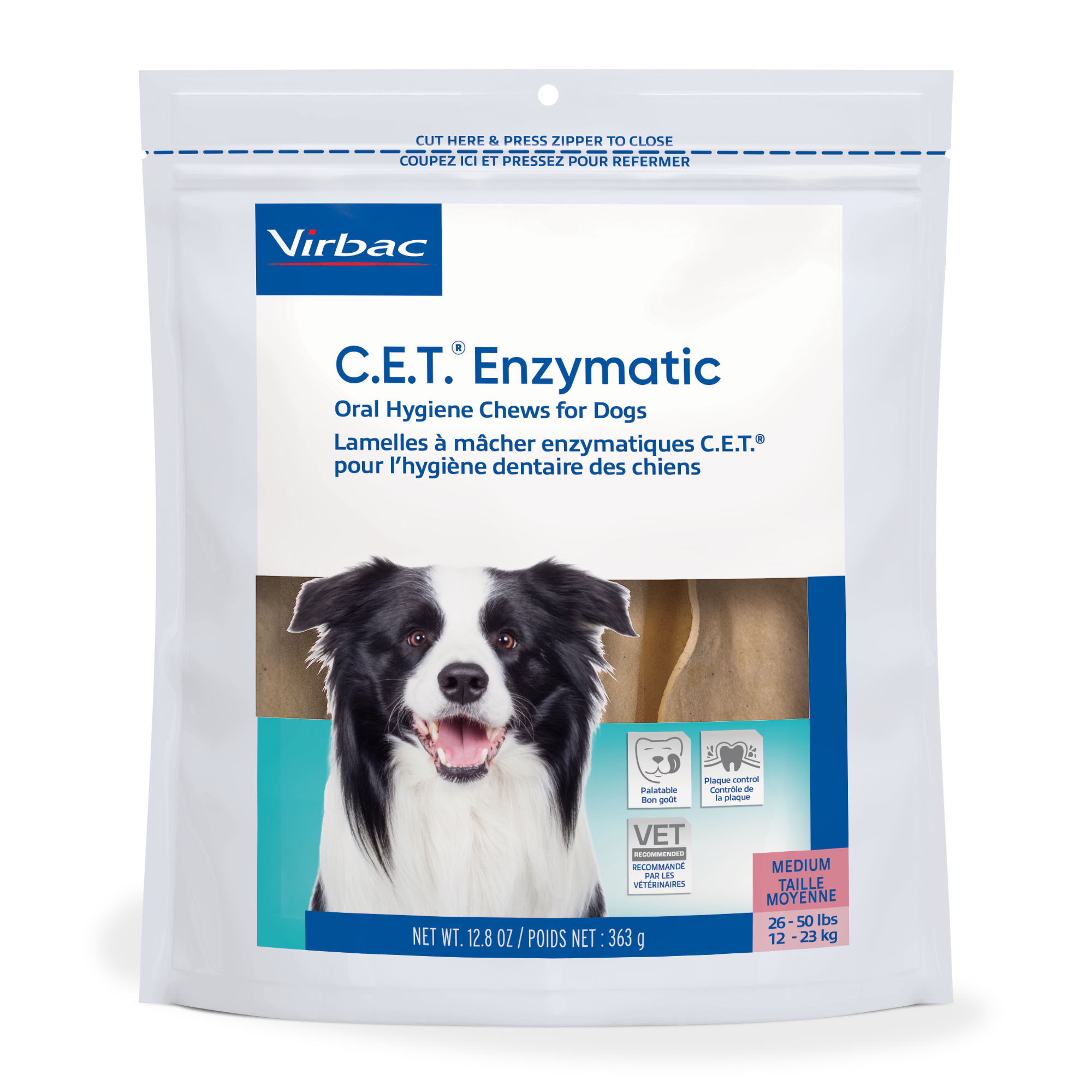C.E.T.® Enzymatic Oral Hygiene Chews for Dogs